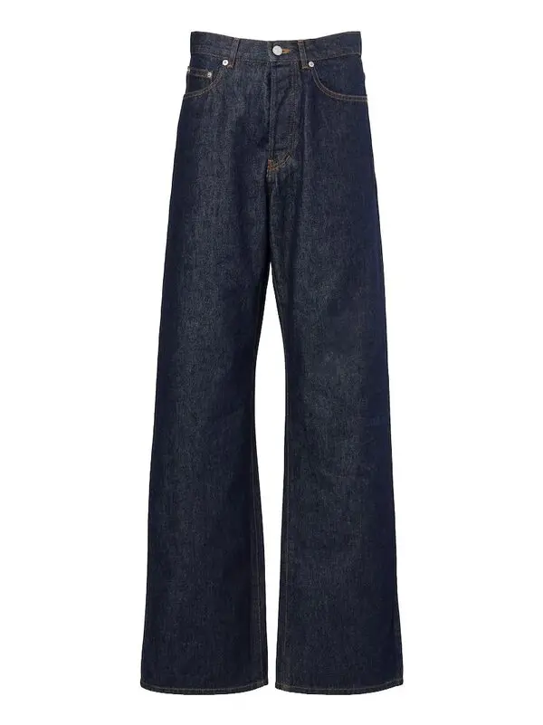 Dries Van Noten High-rise Wide-leg Jeans - Blue
