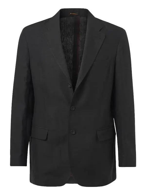 Rubinacci Linen Blazer - Black