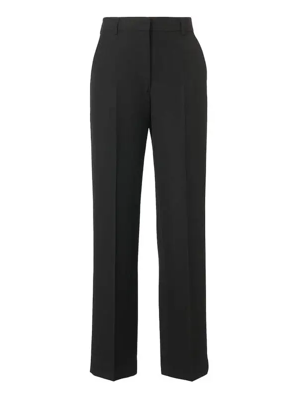 TOTEME Mid-rise Straight Trousers - Black