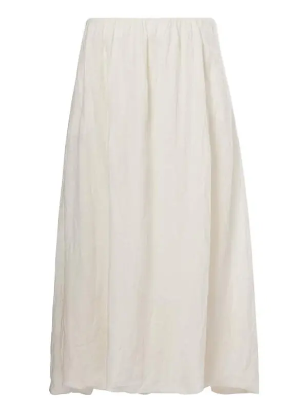 Velvet By Graham & Spencer Rachelle Linen Midi Skirt - White