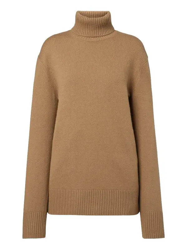 TOTEME Cashmere Turtleneck Sweater - Beige
