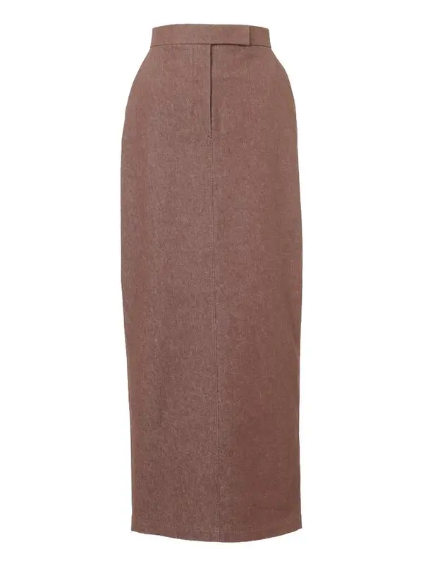 Max Mara Pianosa Maxi Skirt - Brown