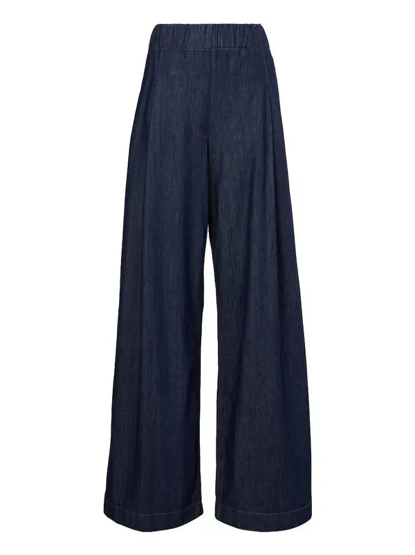 Dries Van Noten High-rise Wide-leg Jeans - Blue