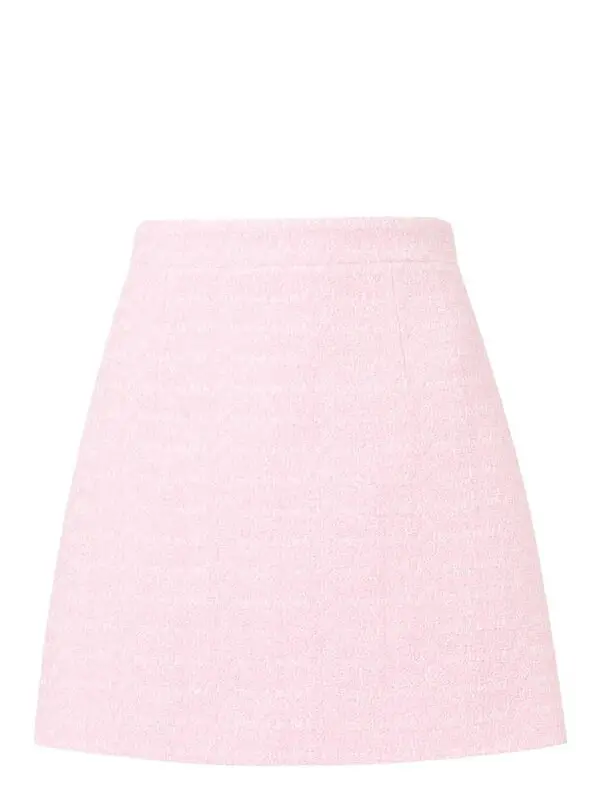 Patou Cotton-blend Tweed Miniskirt - Pink