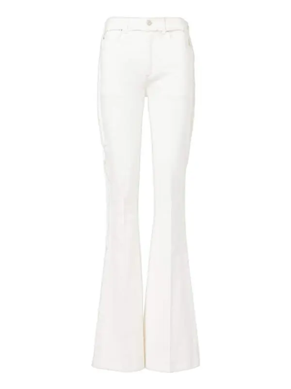 Alexander McQueen High-rise Bootcut Jeans - White
