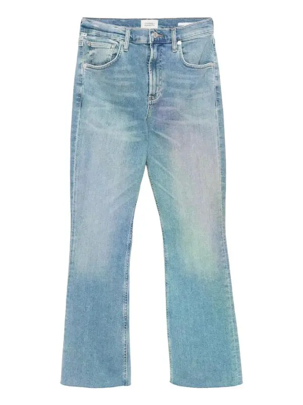 Citizens Of Humanity Isola Cropped Bootcut Jeans - Blue