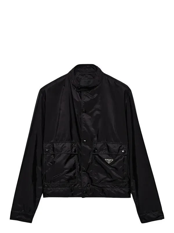 Prada Re-nylon Snap-front Jacket - Nero