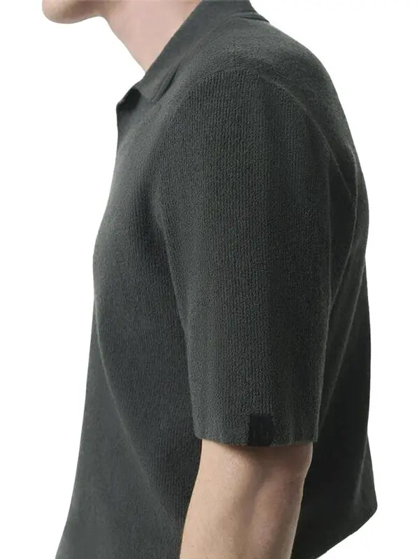 Rag & Bone Apos;s Zuma Toweling Polo Shirt - Gray