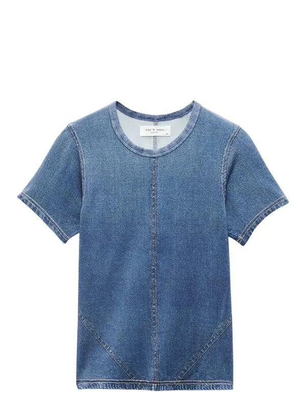 Rag & Bone Miramar Jersey Baby Tee - Cosmos