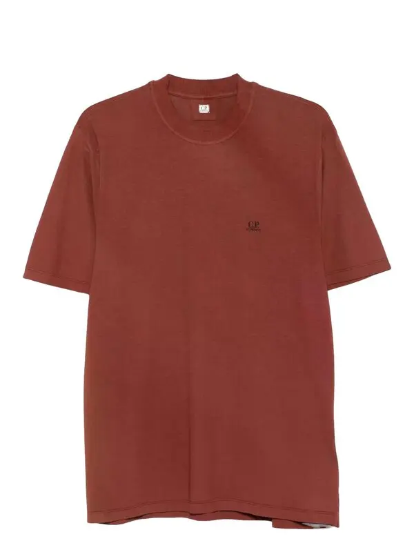 C.P. COMPANY Logo-print T-shirt - Brown