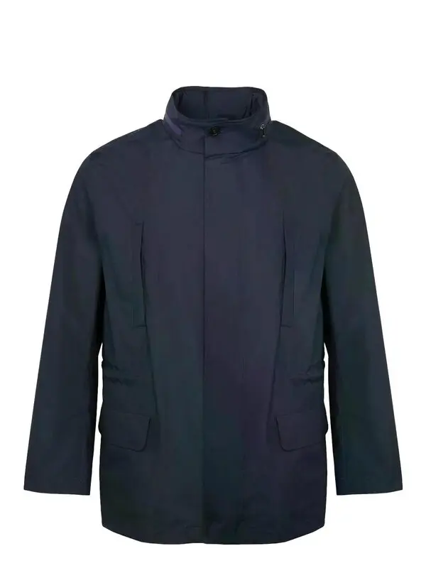 YVES SALOMON High-neck Jacket - Blue
