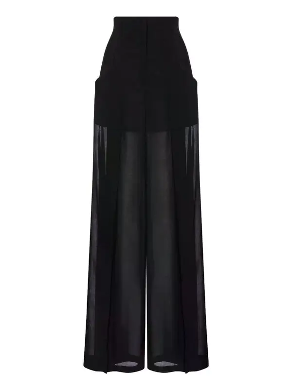 Philosophy Di Lorenzo Serafini Semi-sheer Trousers - Black