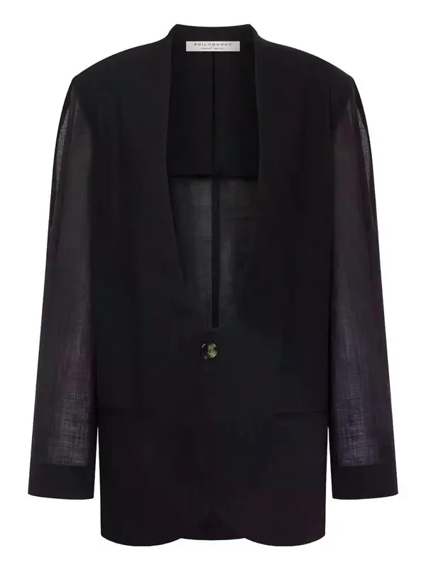 Philosophy Di Lorenzo Serafini Single-breasted Blazer - Black