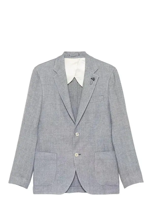 LARDINI Single-breasted Blazer - Blue