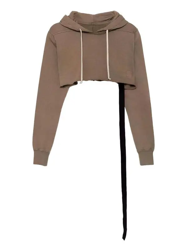 Rick Owens Cropped Hoodie - Neutrals