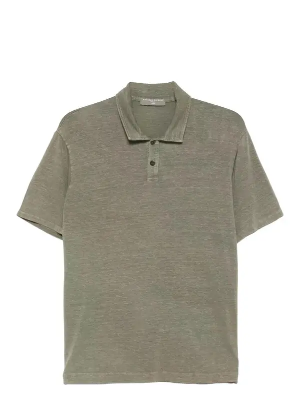 DANIELE FIESOLI Textured Polo Shirt - Green