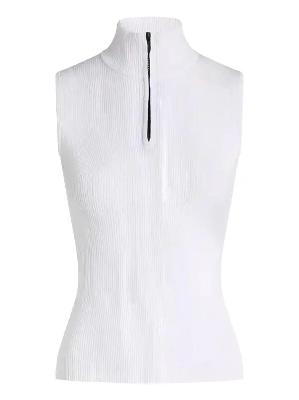 Karl Lagerfeld Sleeveless Knitted Top - White