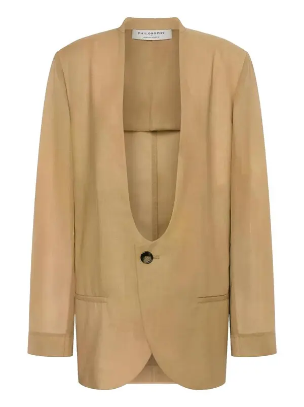 Philosophy Di Lorenzo Serafini No-lapels Blazer - Green