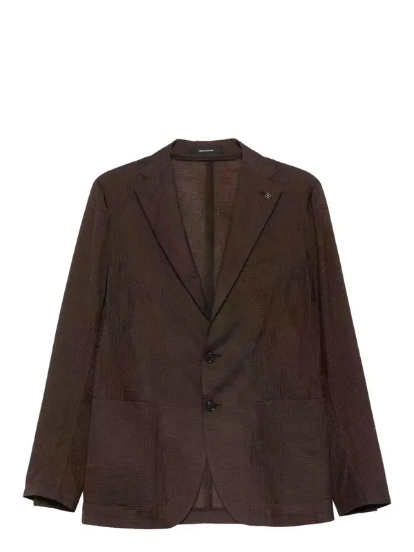 Tagliatore Textured Blazer - Brown