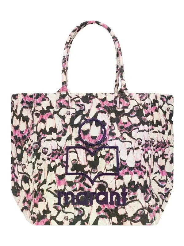 Isabel Marant Patterned Canvas Tote Bag - Pink