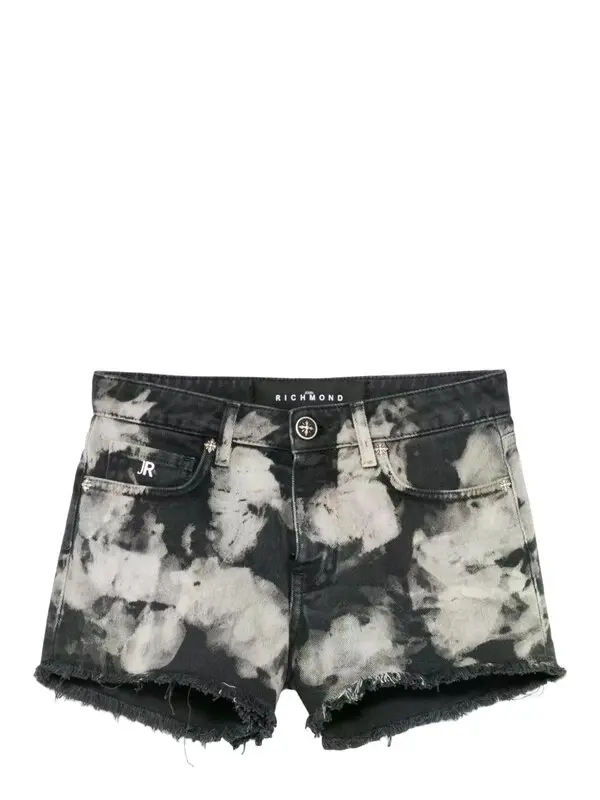 John Richmond Denim Shorts - Black
