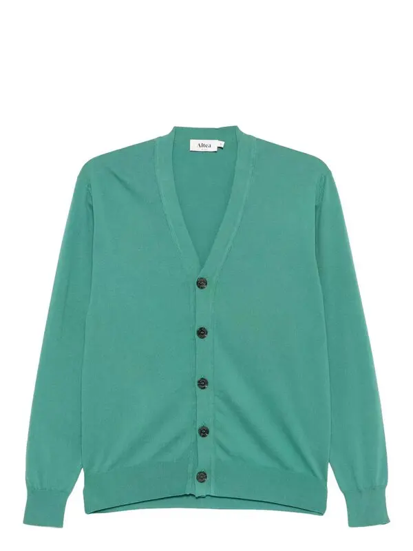 Altea Fine-knit Cardigan - Green