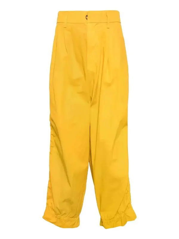 Kolor Cotton Tapered Trousers - Yellow