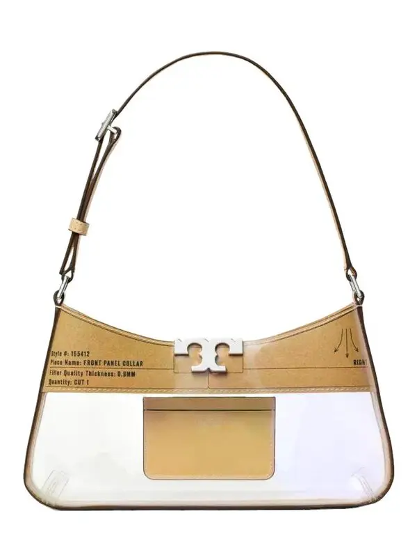 Tory Burch Eleanor Clear Slim Shoulder Bag - Neutrals