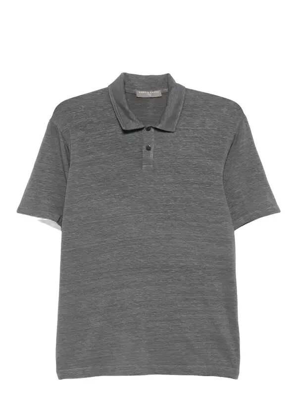DANIELE FIESOLI Slub-texture Polo Shirt - Grey