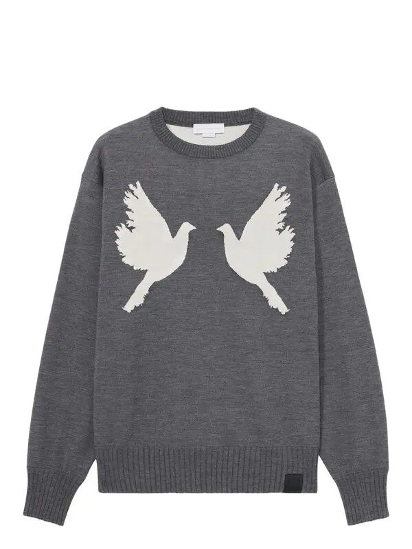 Stella McCartney Dove Appliqué Sweater - Gray