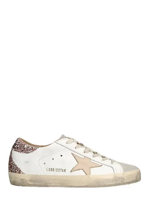 GOLDEN GOOSE Super Star Leather Low-top Trainers - White/comb