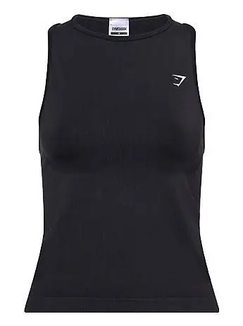 GYMSHARK Everyday Seamless Slim-fit Stretch-jersey Top - Black