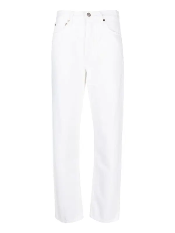 AGOLDE Crossover Waistband Jeans - Marshmallow