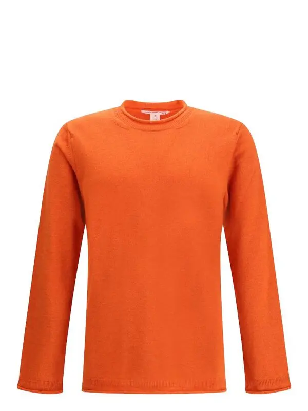 Comme Des Garçons Long Sleeve Sweater - Orange