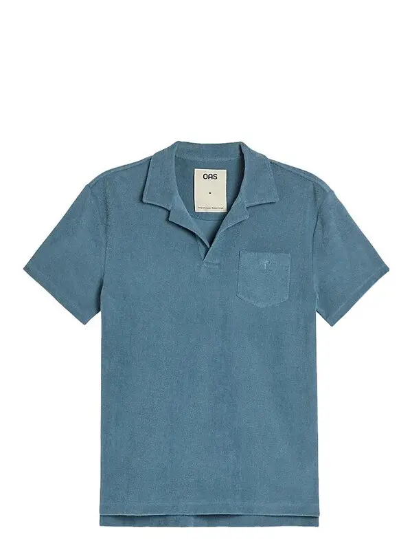 Oas Coronet Terry Polo Shirt - Blue