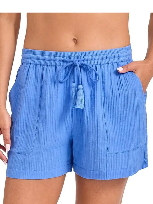 Tommy Bahama Bella Breeze Swim Cover-up Shorts - Paradiso Blue