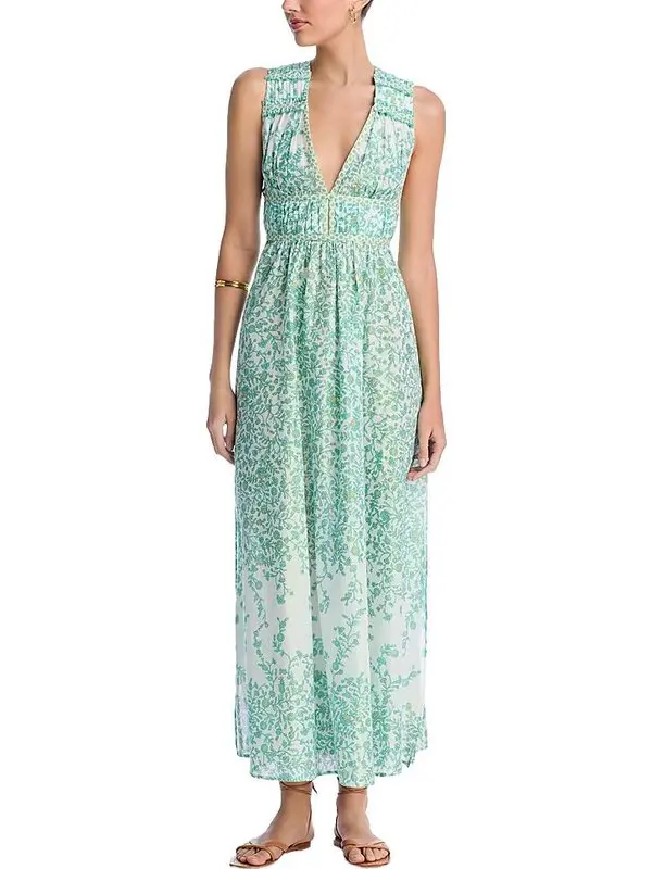 Poupette St Barth Chiara Dress - Green Lazuli