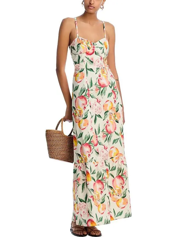 Aqua Pomegranate Maxi Dress - Multi