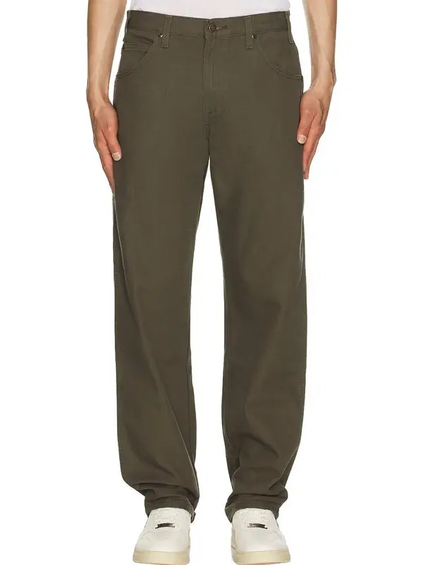 Dickies Relaxed Fit Duck Jeans - Rinsed Moss Green