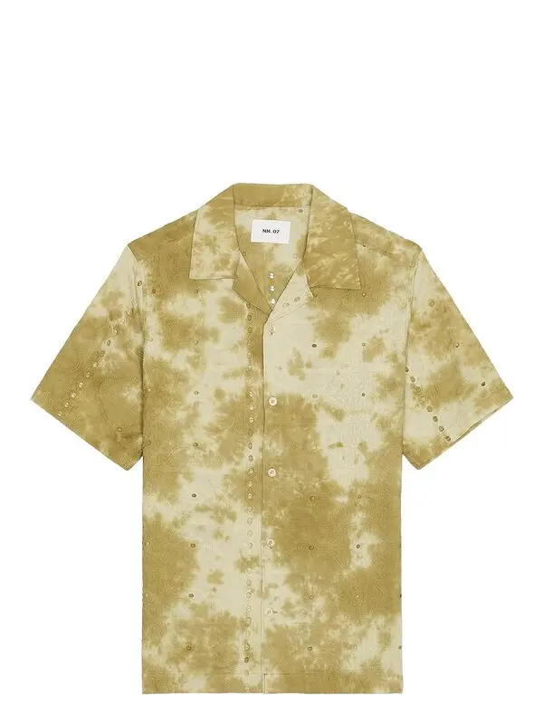 Nn07 Julio Shirt In Green - Evergreen