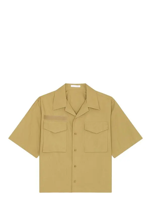 Helmut Lang Boxy Field Shirt In Brown - Warm Khaki