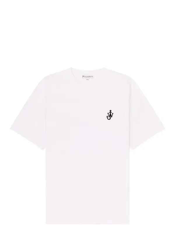JW Anderson Anchor Embroidery T-shirt - White