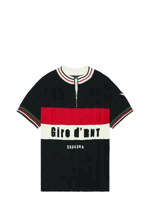 RICE NINE TEN Knitted Cycling Jersey - Black