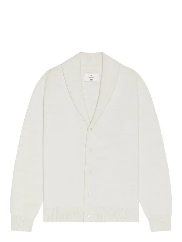Reigning Champ Cotton Slub Laurel Cardigan - Oyster