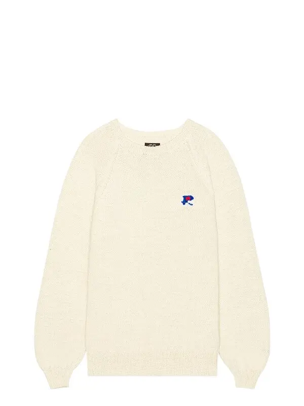 RICE NINE TEN Hand Knitted Sweatshirt - Off White