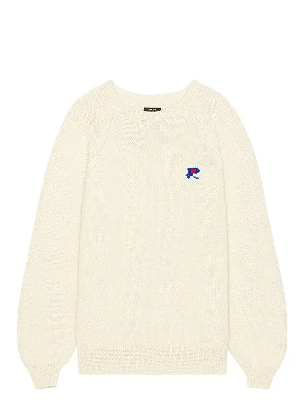 RICE NINE TEN Hand Knitted Sweatshirt - Off White