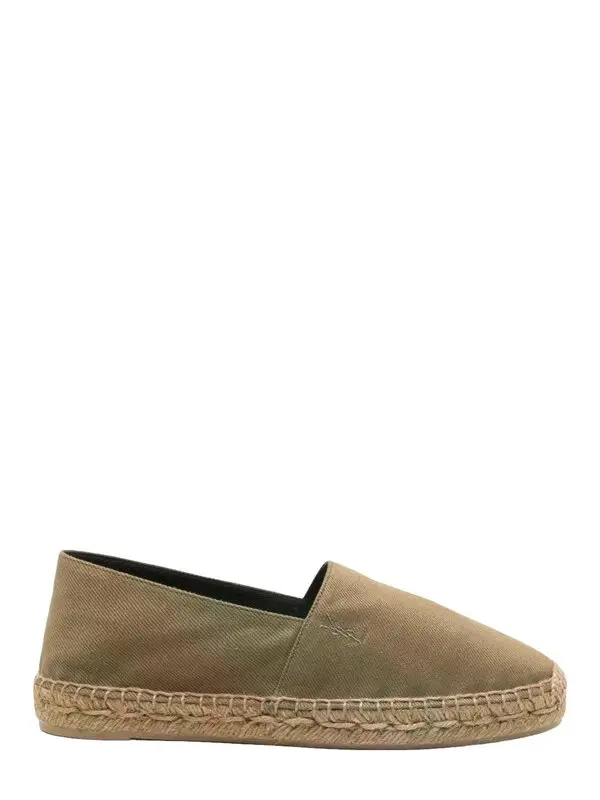 Saint Laurent Cotton Espadrilles - Green