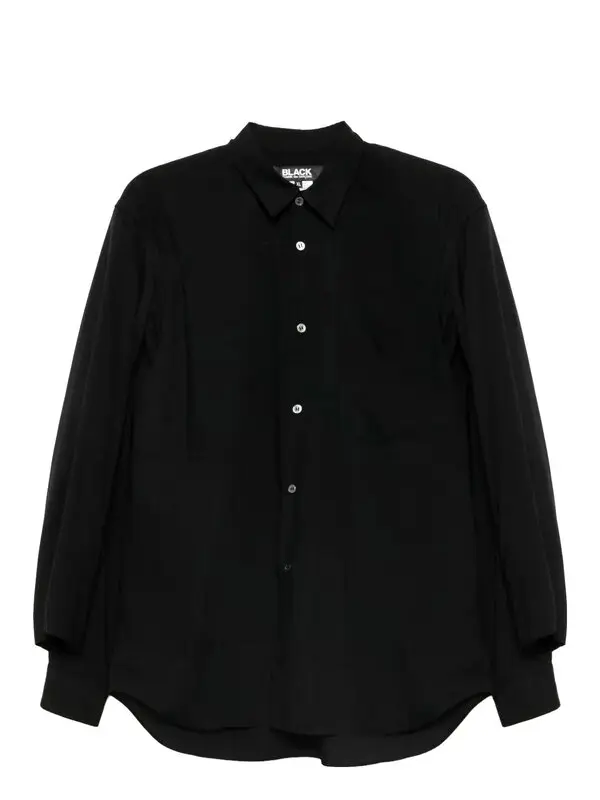 Comme Des Garçons Long-sleeved Shirt - Black