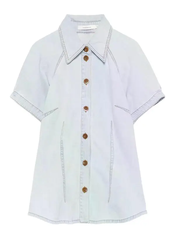 Zimmermann Tallow Shirt - Blue