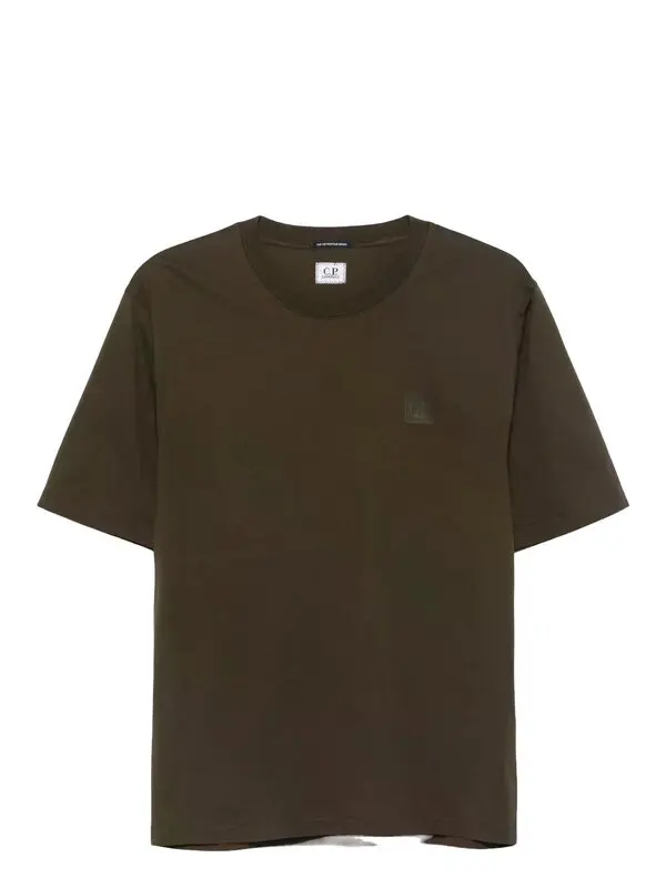 C.P. COMPANY Logo-appliqué T-shirt - Green